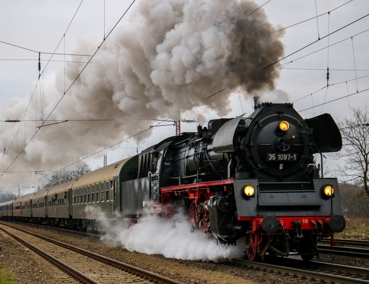 Nostalgiezugreisen|Dampflok 35 1097 im Februar 2019 - Foto Jan Schütze 3